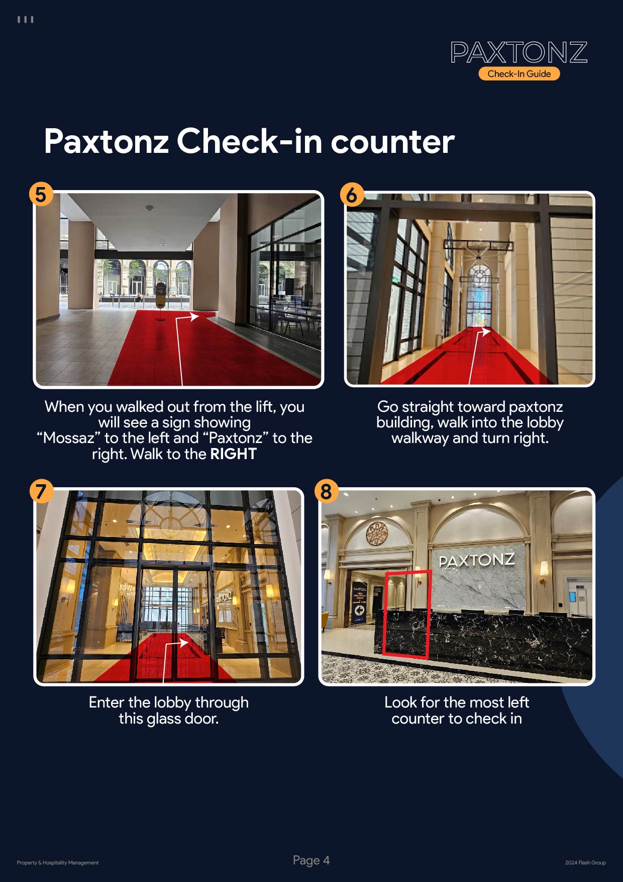 Paxtonz Check In Guide - The Flash Group